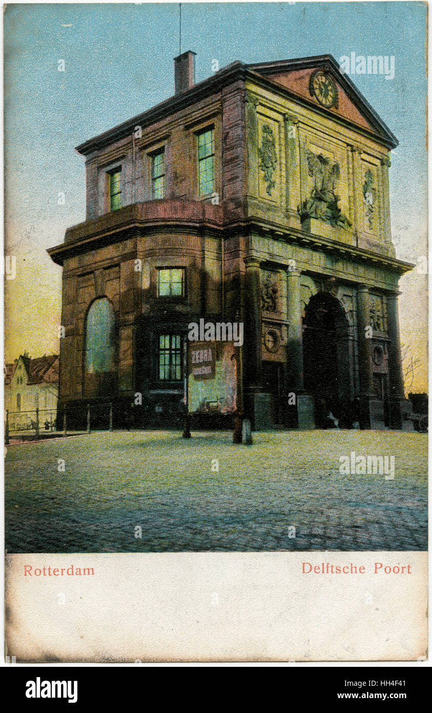 The Netherlands - Rotterdam - Delft Gate (Delftsche Poort Stock Photo ...