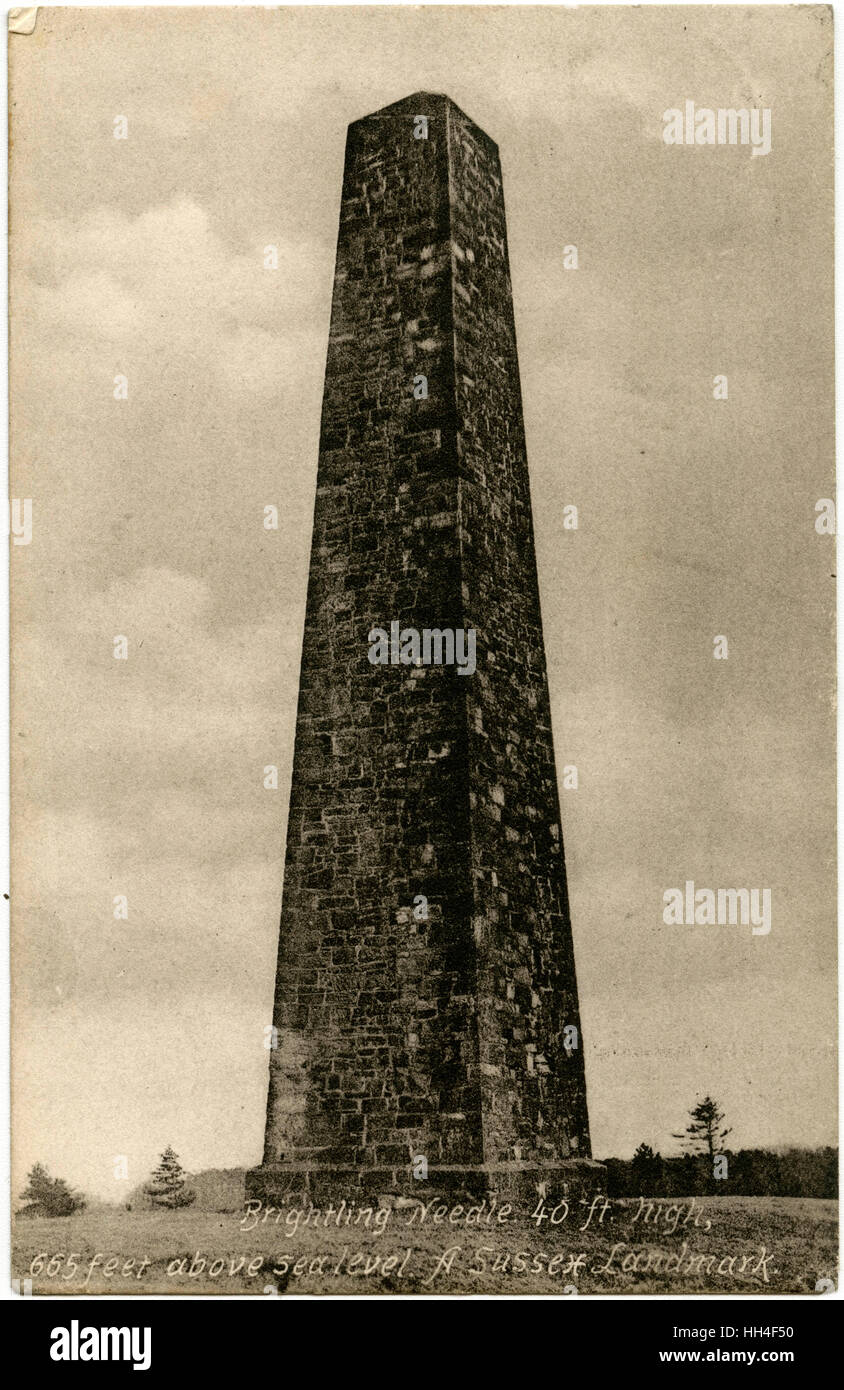 John Mad Jack Fuller's Obelisk The Brightling Needle, Sussex Stock ...