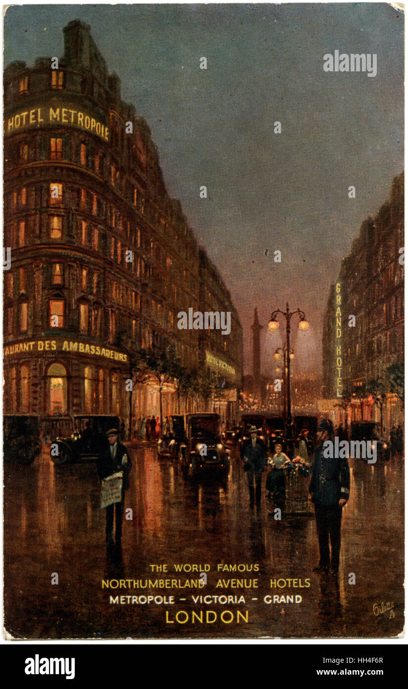 London by lamplight hi-res stock photography and images - Alamy