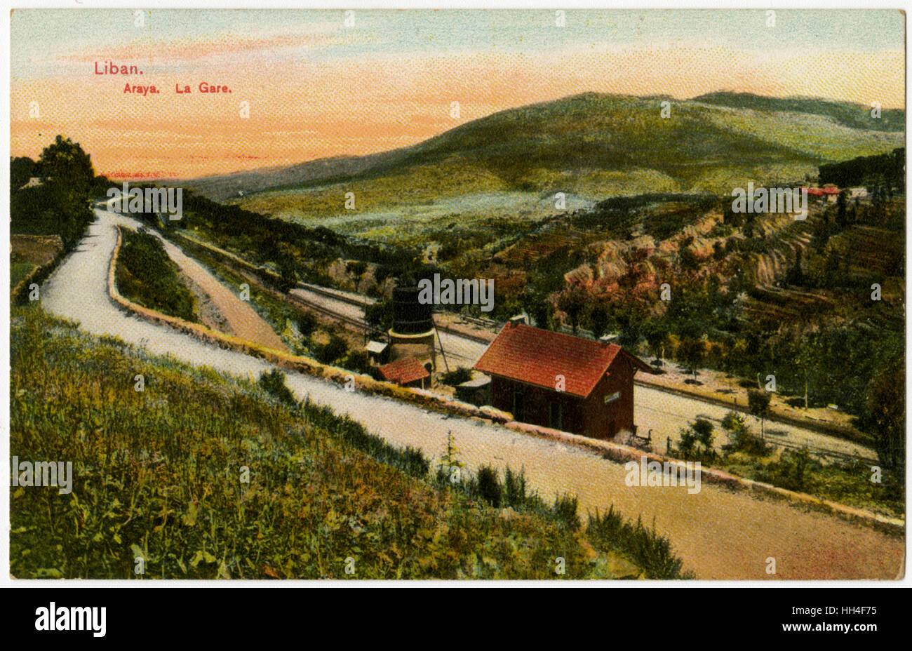 Araya, Lebanon - The Railway Station Stock Photo - Alamy