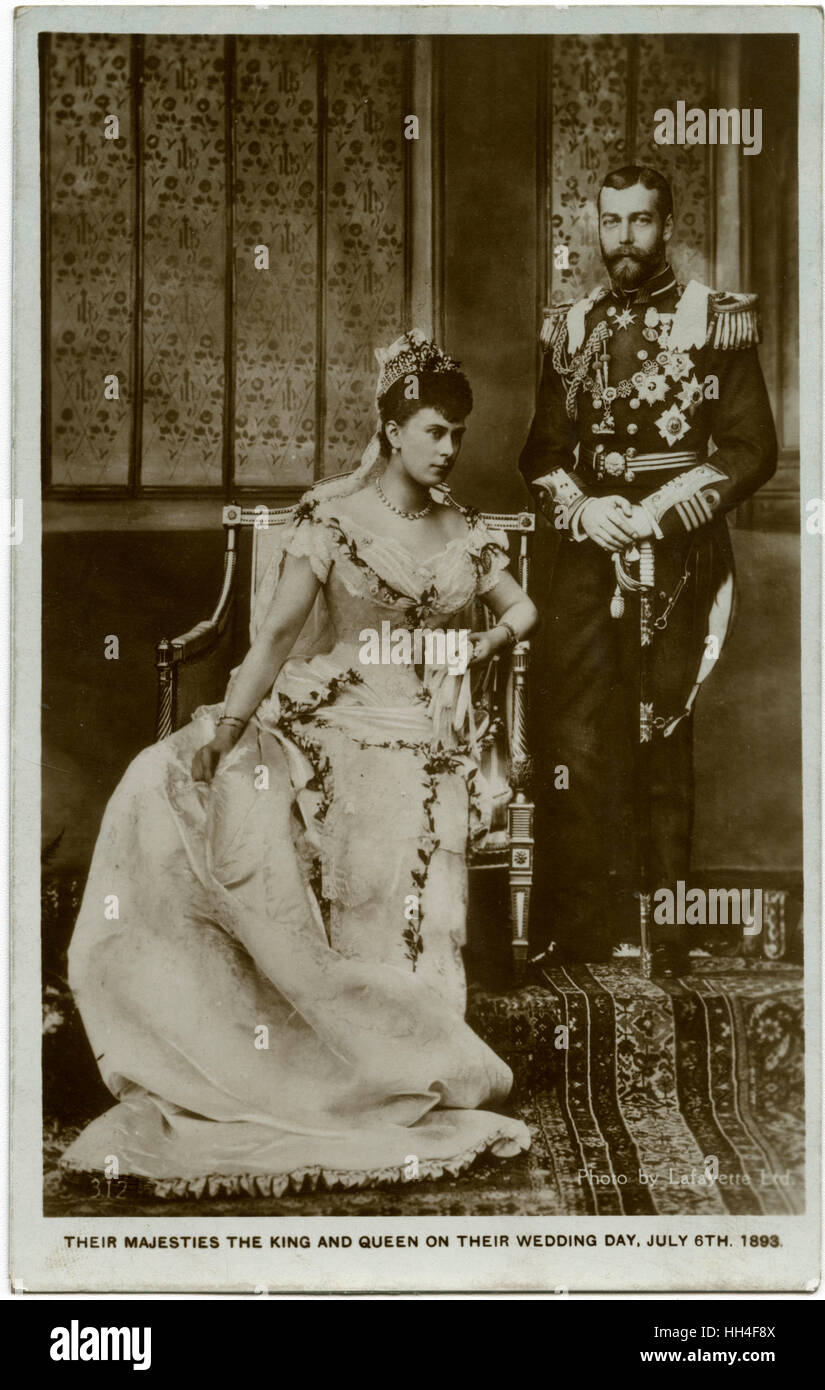 Wedding of George, Duke of York, and Princess Mary of Teck Stock Photo ...