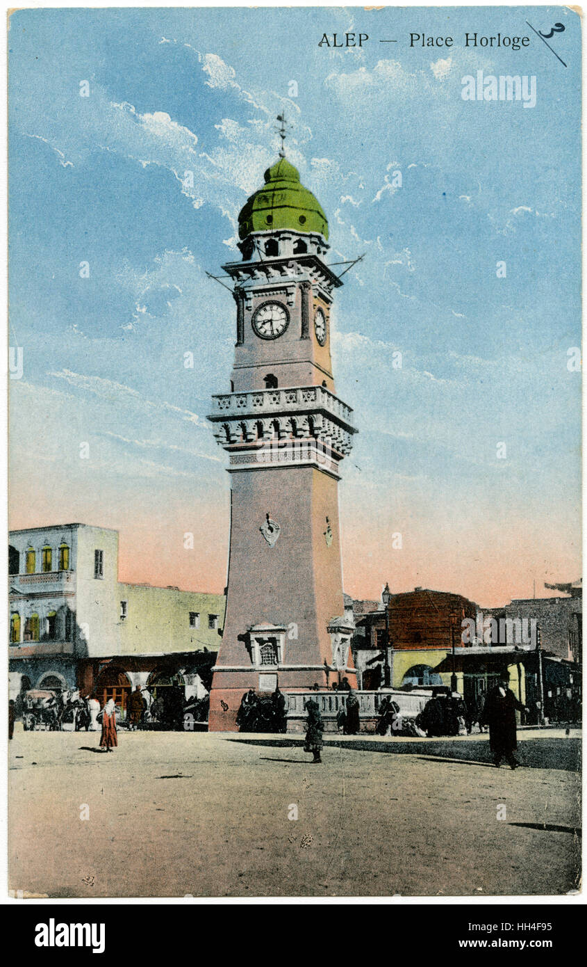 Bab al-Faraj Clock tower - Aleppo, Syria Stock Photo - Alamy