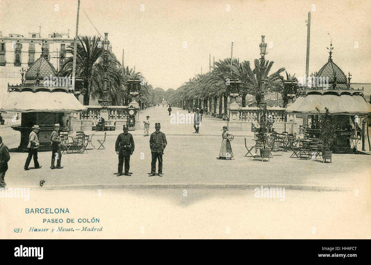 Paseo de Colon, Barcelona, Spain Stock Photo - Alamy
