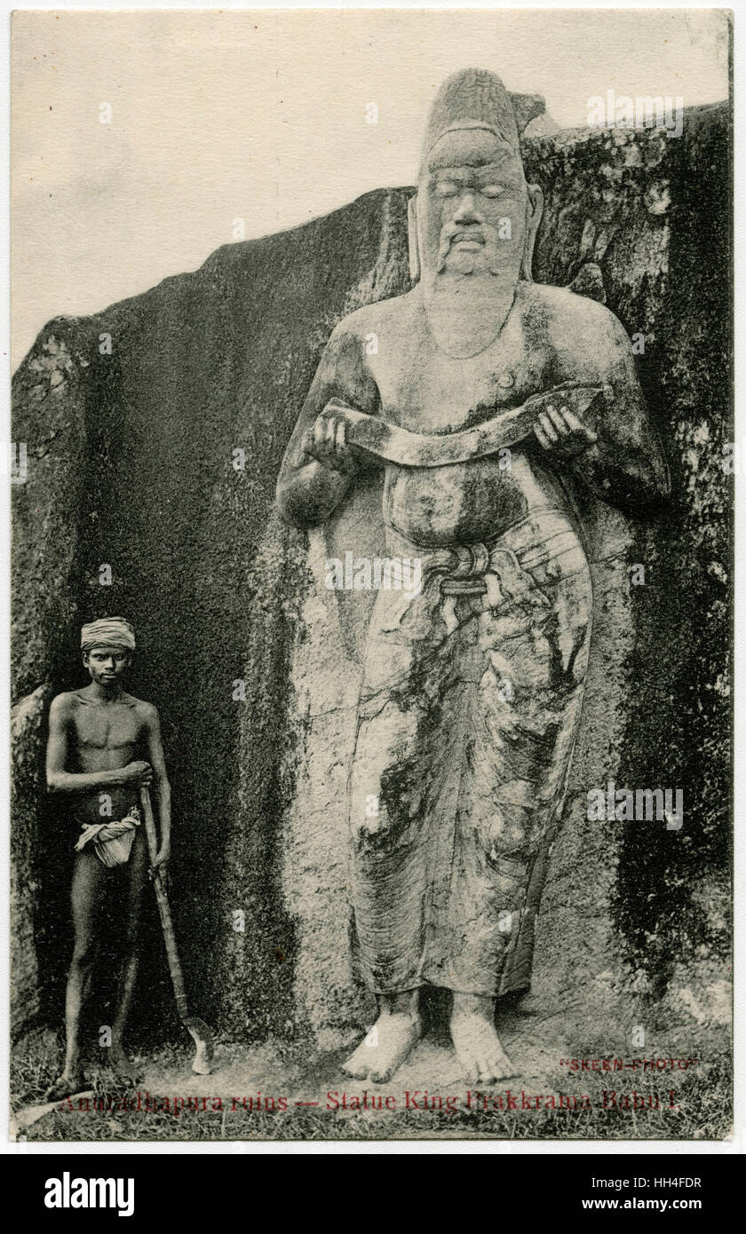 Sri Lanka - Statue of Parakramabahu I (1153-1186 Stock Photo - Alamy