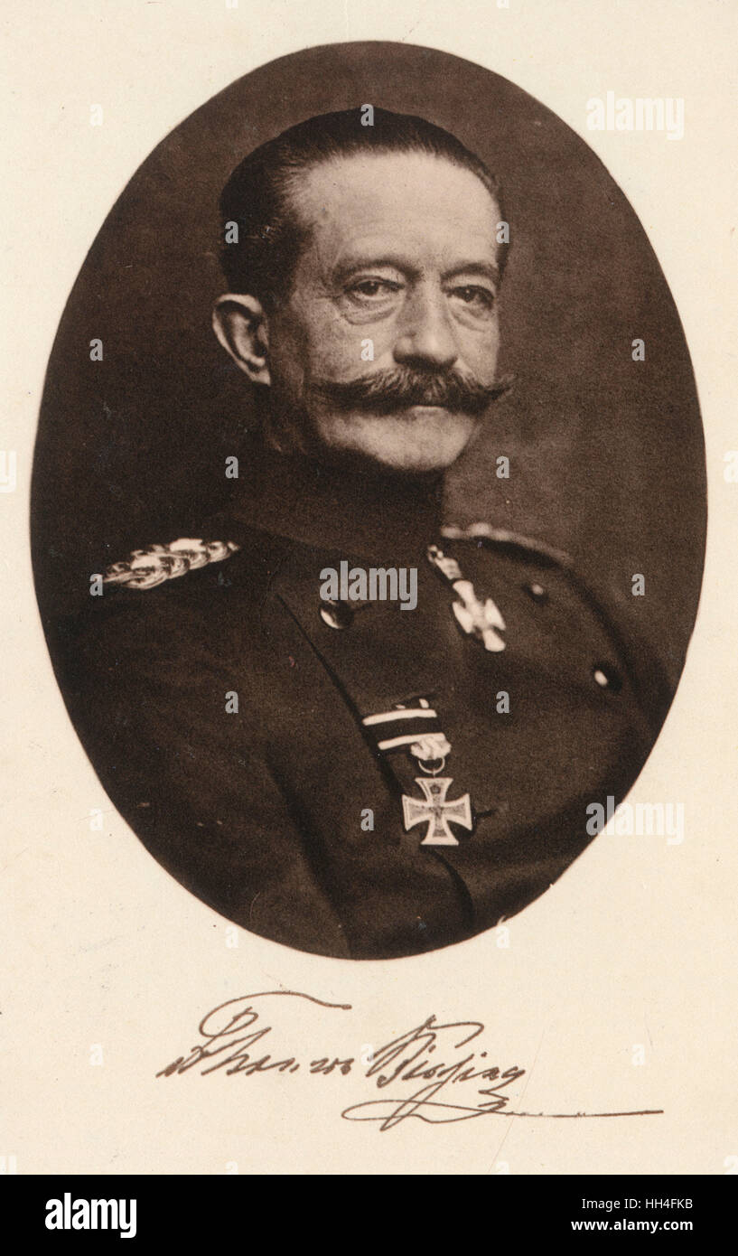 WW1 - Moritz Ferdinand Freiherr von Bissing Stock Photo - Alamy