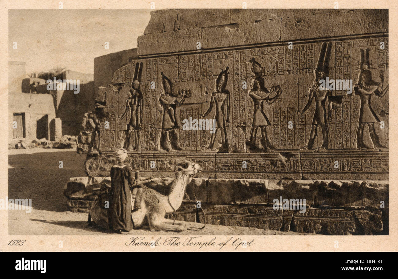 Luxor, Karnak, Egypt - The Temple of Opet Stock Photo - Alamy