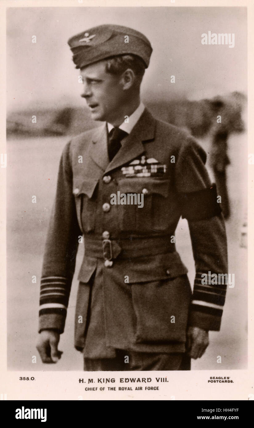 King Edward VIII - Chief of the Royal Air Force Stock Photo - Alamy