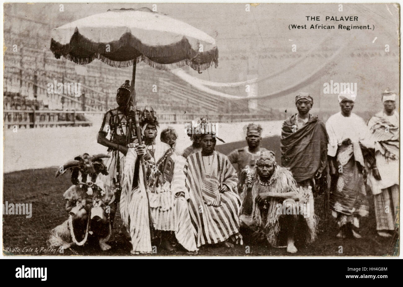The West African Regiment (W.A.R.) Native African Corps Stock Photo - Alamy
