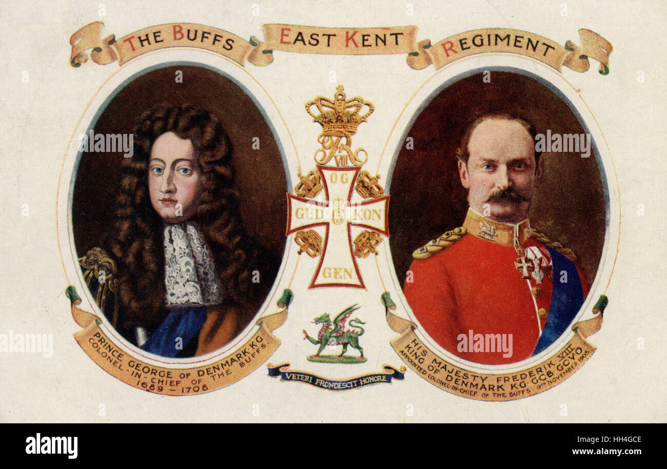 The Buffs - Prince George and King Frederick of Denmark Stock Photo - Alamy