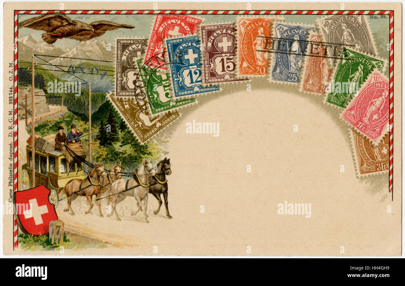 Postage stamp stamps switzerland hi-res stock photography and images ...