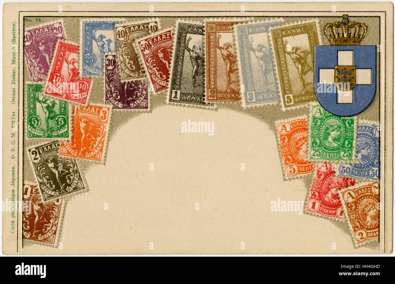 Greek postage stamps hi-res stock photography and images - Alamy