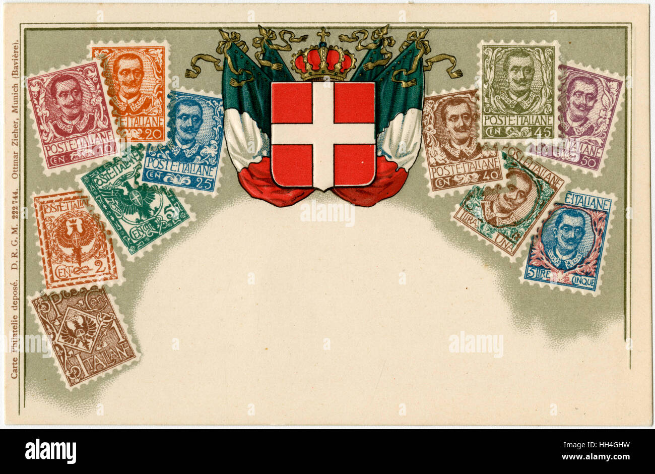 Postage stamp italy hi-res stock photography and images - Alamy