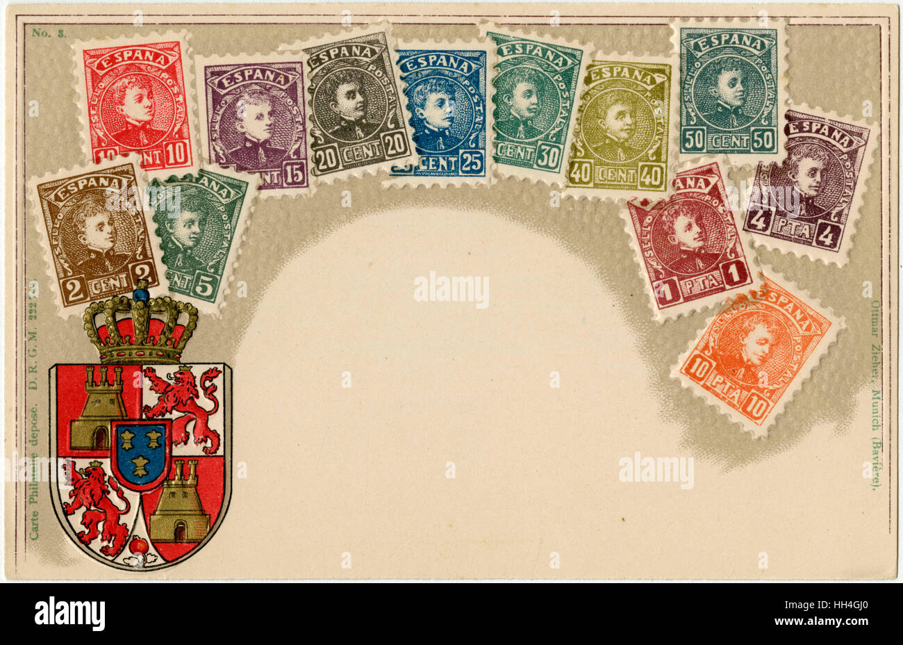 Spain stamp postage hi-res stock photography and images - Alamy