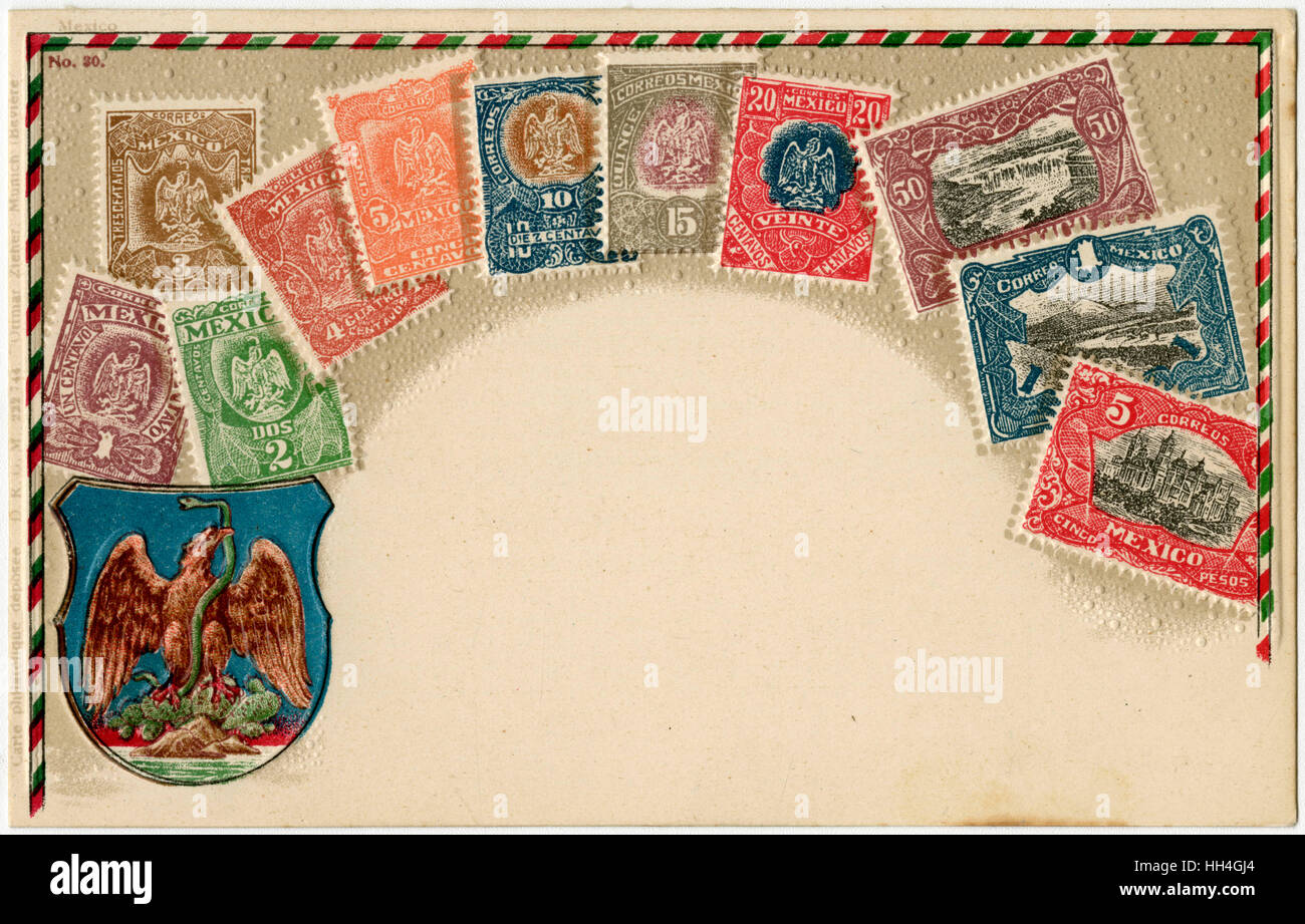 Mexican postage stamp mexico stamp hi-res stock photography and images ...