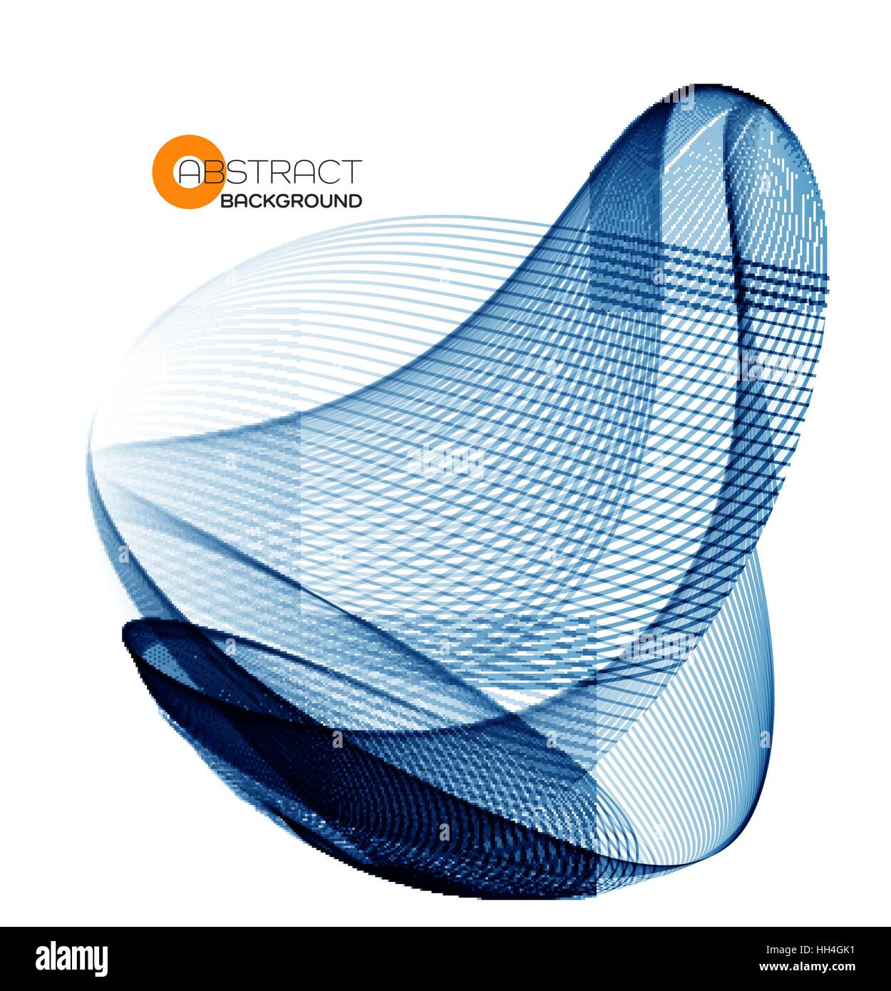 Vector Abstract color blue wave design element Stock Vector Image & Art ...