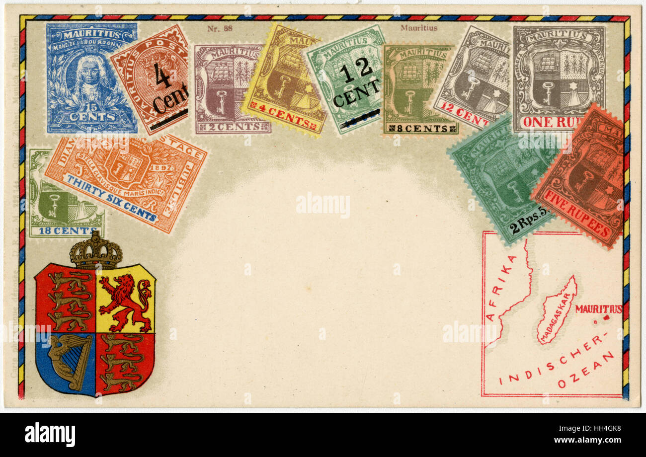 Mauritius postage stamp hi-res stock photography and images - Alamy