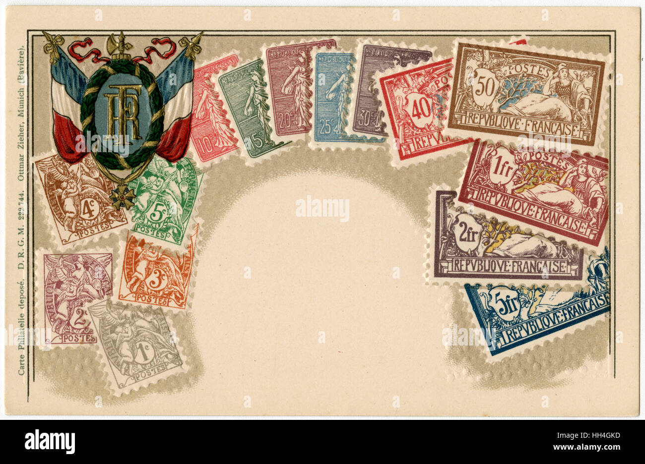 Postage stamp france hi-res stock photography and images - Alamy