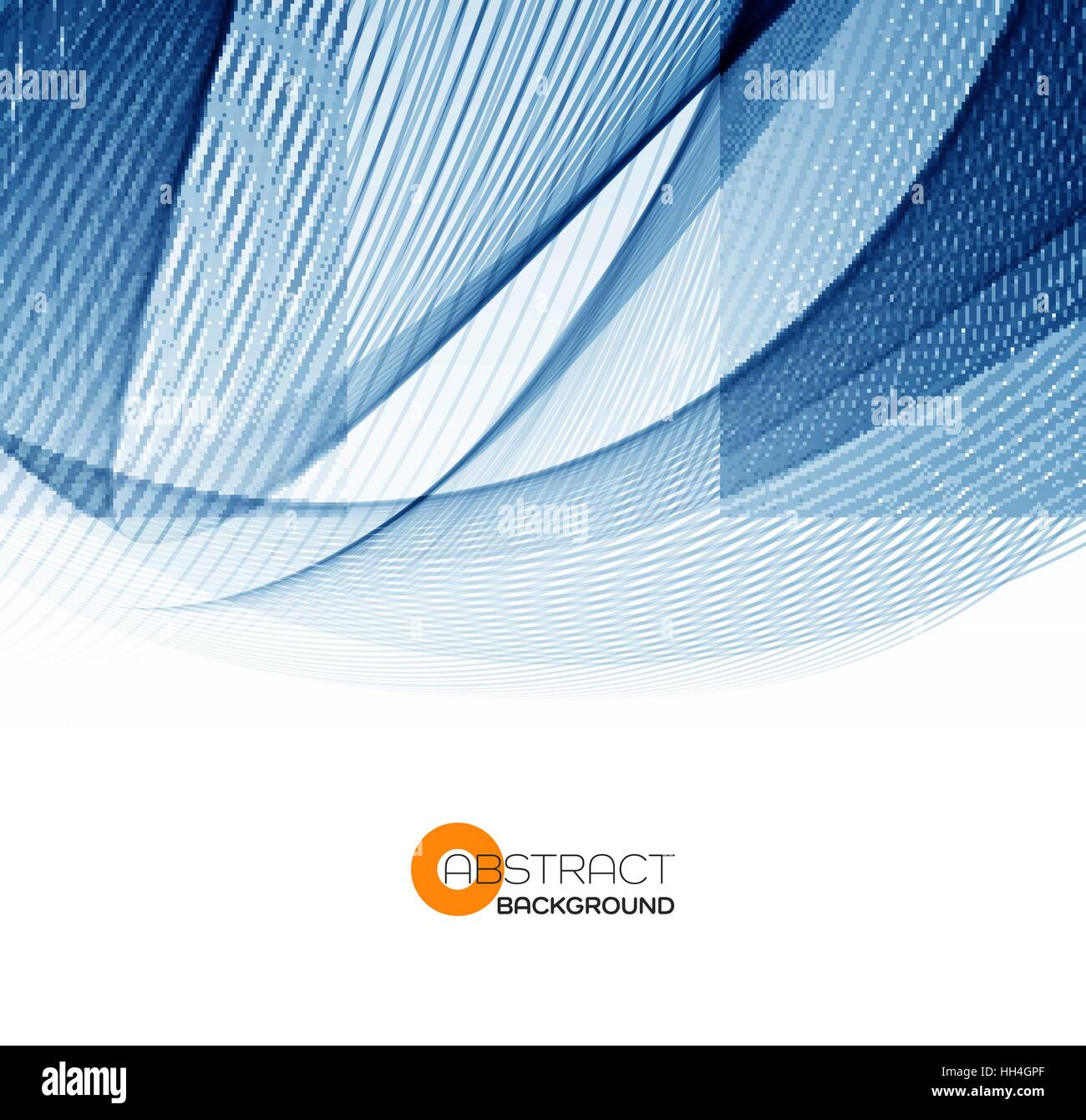 Vector Abstract color blue wave design element Stock Vector Image & Art ...