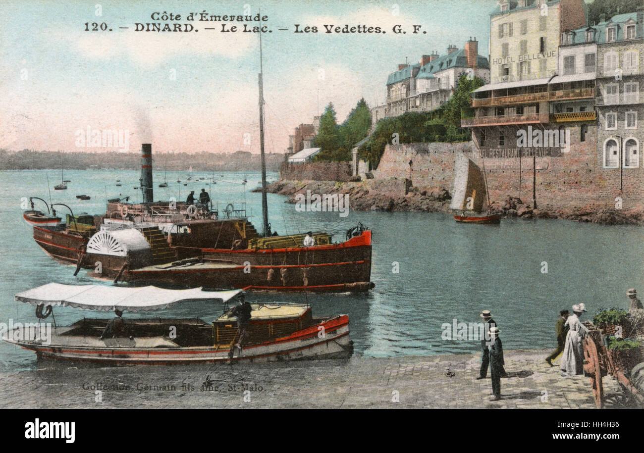 Les Vedettes (Powered Lake Craft) at Dinard, France Stock Photo - Alamy