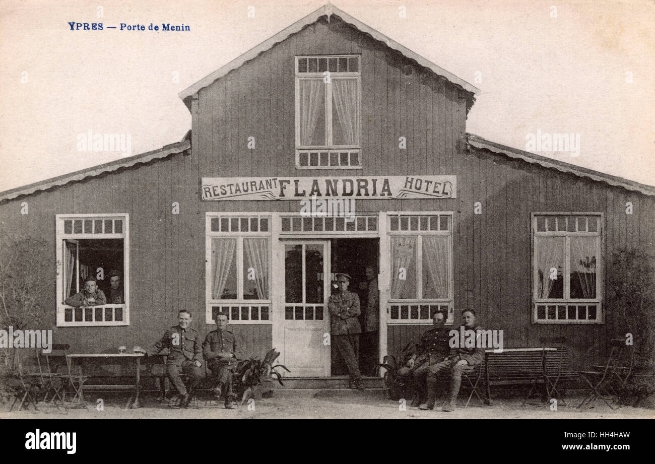 British soldiers at Menin Gate, Ypres, Belgium, WW1 Stock Photo - Alamy