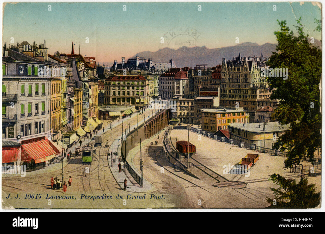 Lausanne, Switzerland - View of the Grand Pont Stock Photo - Alamy