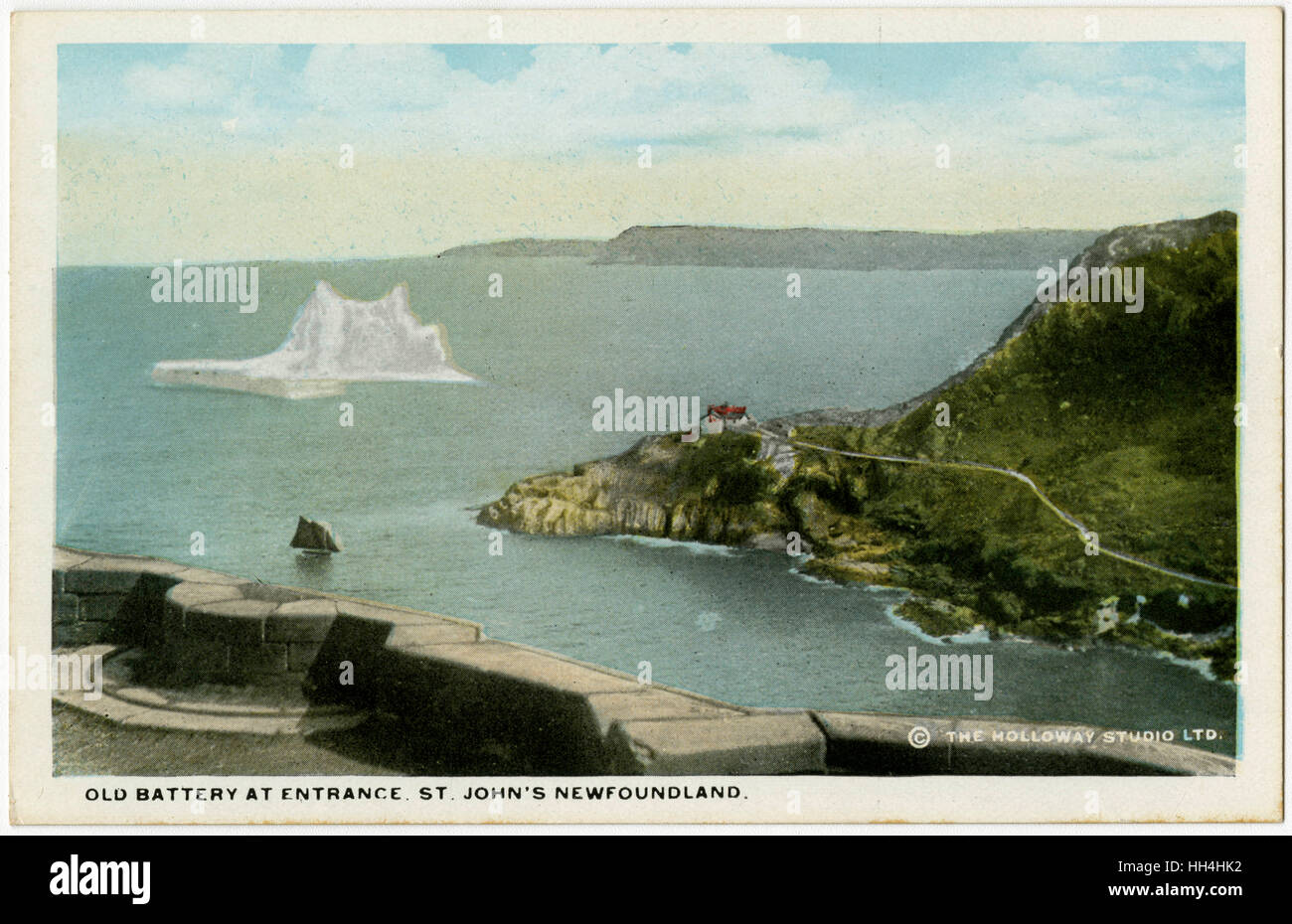 Old Battery, Entrance to The Narrows, Newfoundland, Canada Stock Photo ...