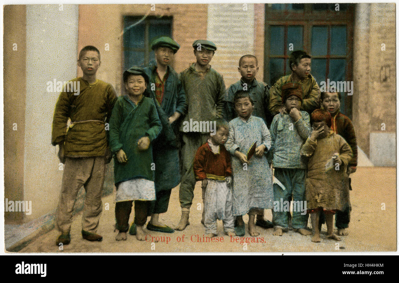 Poor Chinese beggars / street children - Shanghai Stock Photo ... Poor Chinese beggars / street children - Shanghai Stock Photo ...