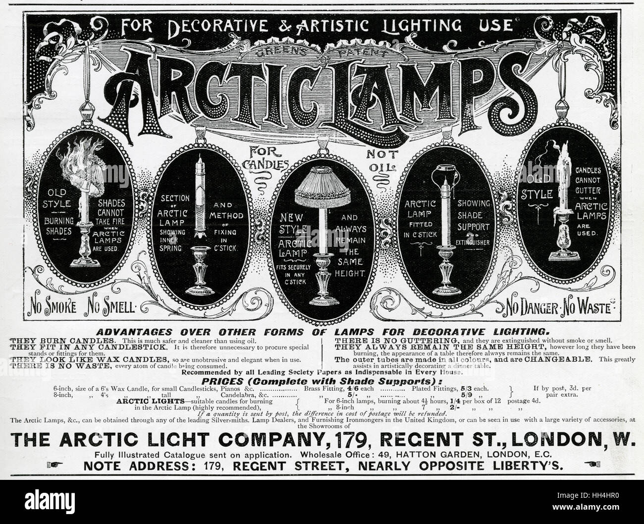 Victorian oil lamp advert hi-res stock photography and images - Alamy