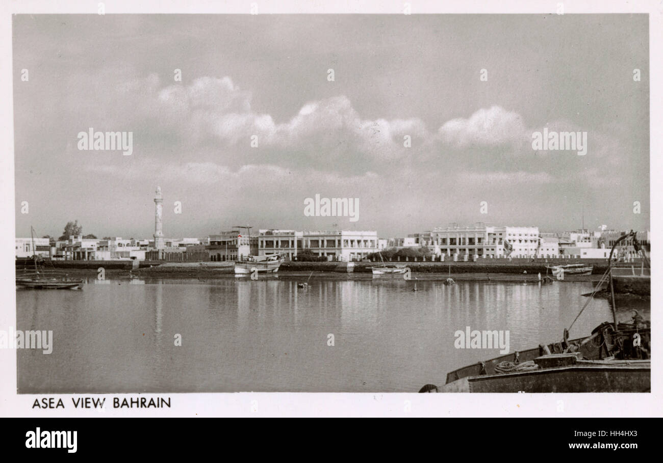 Sea view at Manama, Bahrain, Persian Gulf Stock Photo - Alamy
