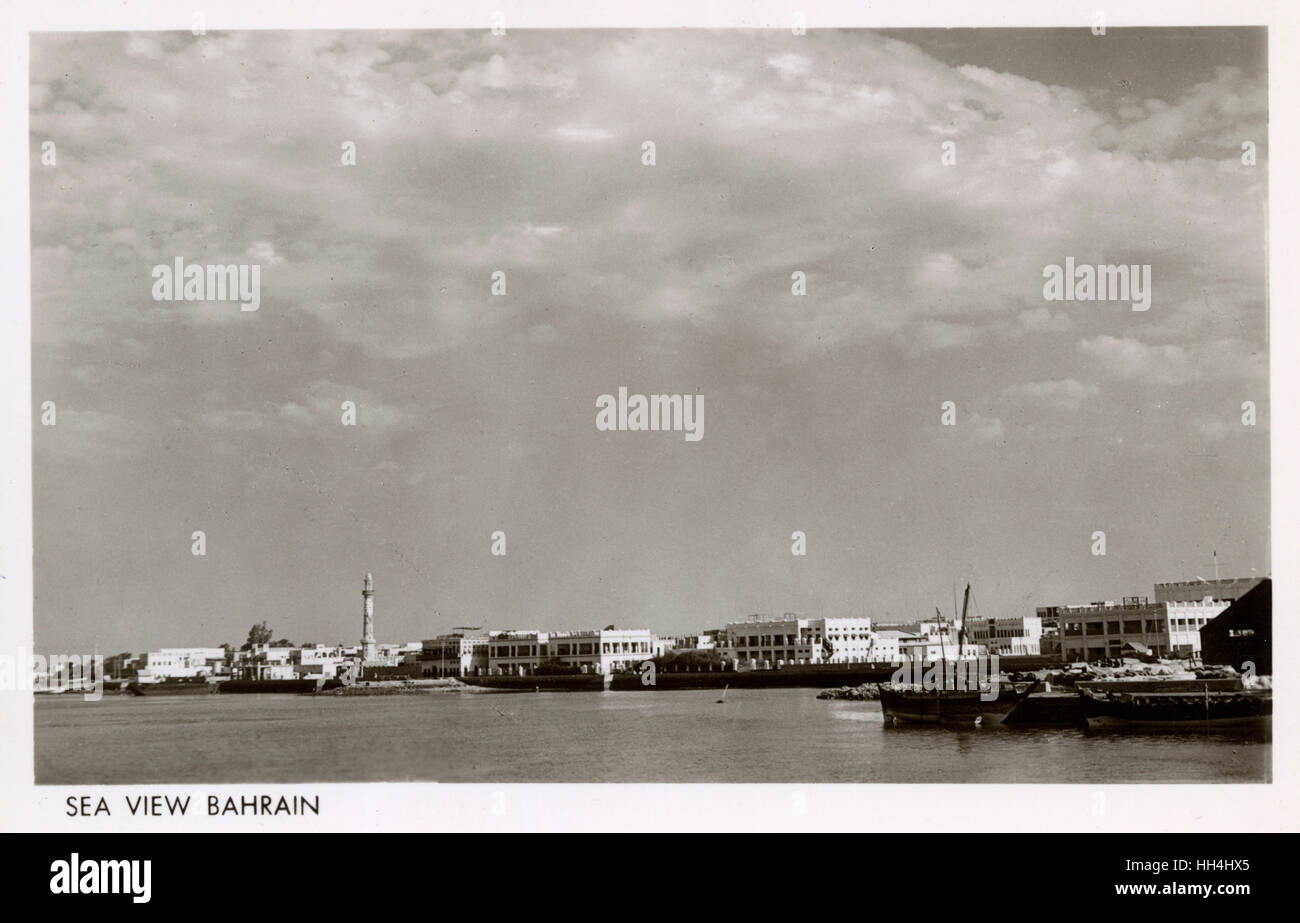 Sea view at Manama, Bahrain, Persian Gulf Stock Photo - Alamy