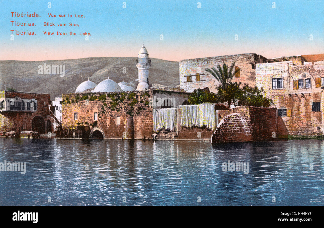 View from the lake, Tiberias, Sea of Galilee, Israel Stock Photo - Alamy