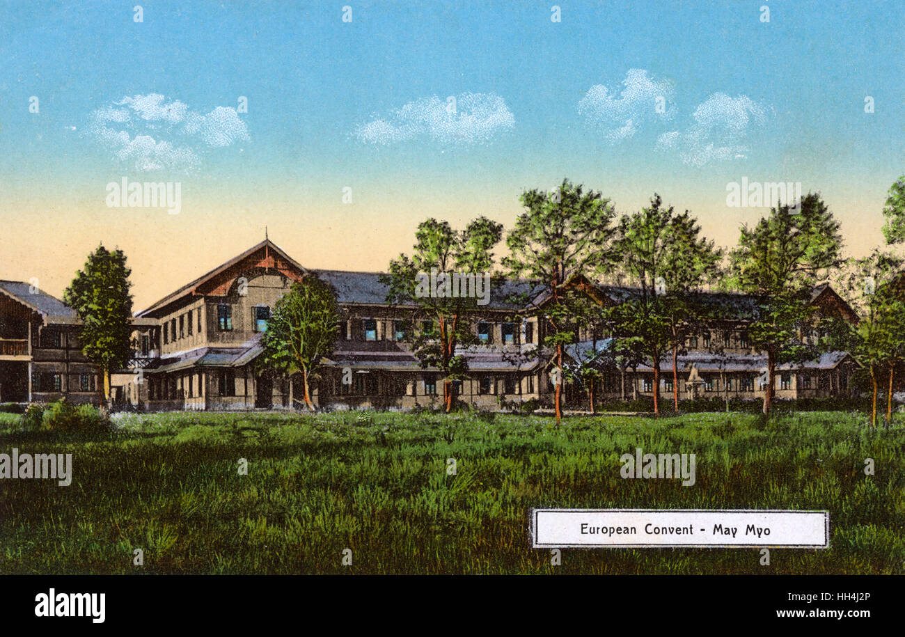 European convent, Maymyo, Burma Stock Photo - Alamy