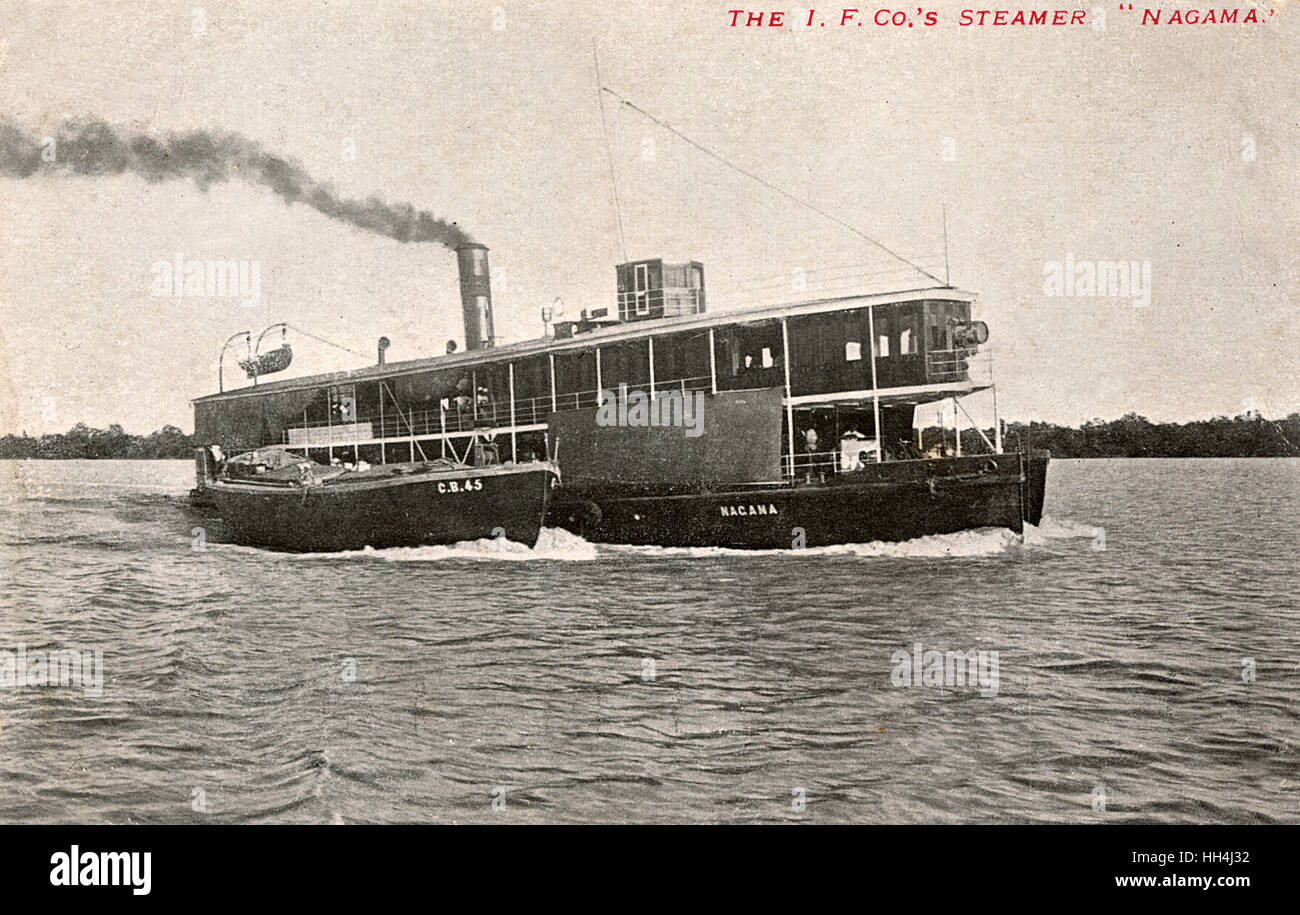 River steamer Nagama, Rangoon, Burma Stock Photo - Alamy