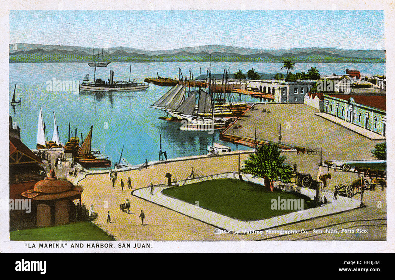 Marina and harbour, San Juan, Puerto Rico Stock Photo - Alamy