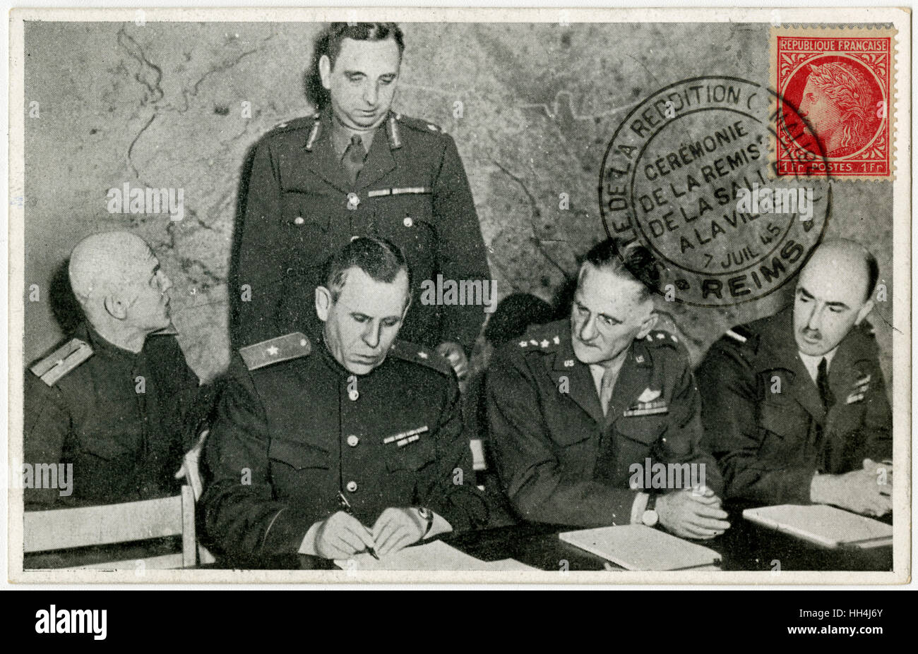 Representatives wehrmacht surrender reims hi-res stock photography and ...