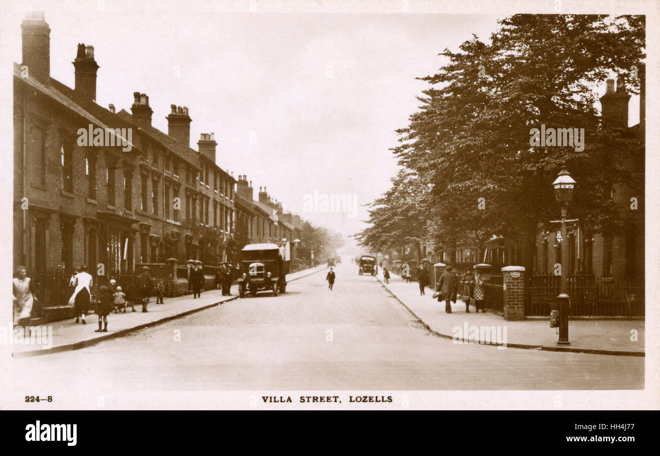 Villa Street, Lozells area, Aston, Birmingham, West Midlands Stock ...