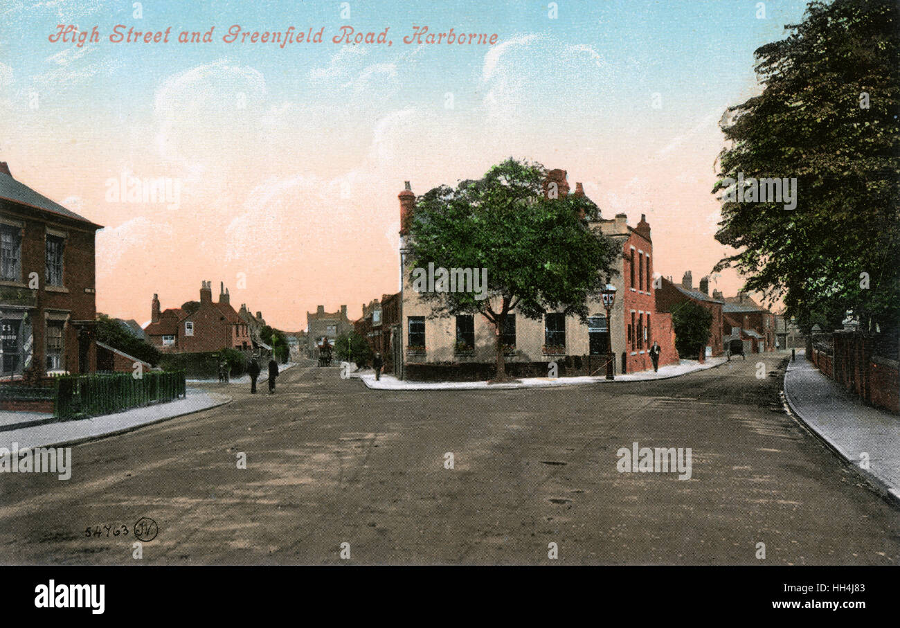 High Street and Greenfield Road, Harborne, Birmingham, West Midlands ... High Street and Greenfield Road, Harborne, Birmingham, West Midlands ...