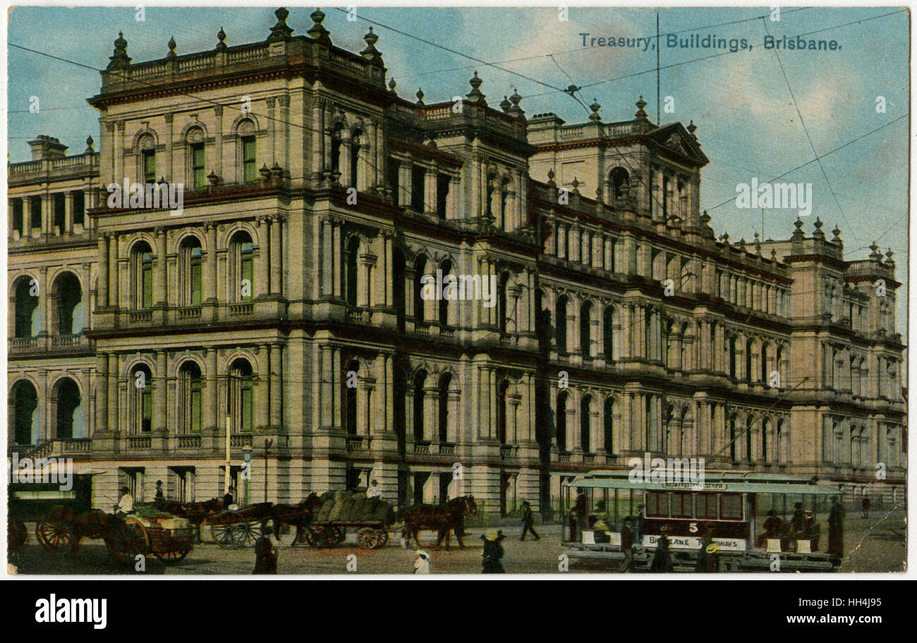 Treasury Buildings, Brisbane, Queensland, Australia Stock Photo - Alamy