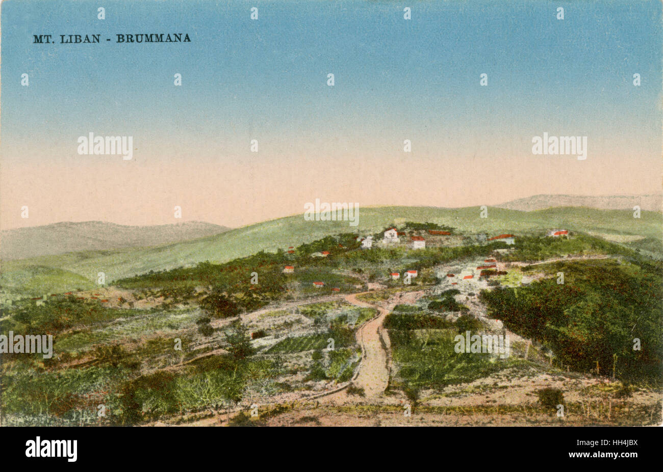 Brummana , Mount Lebanon (Liban Stock Photo - Alamy