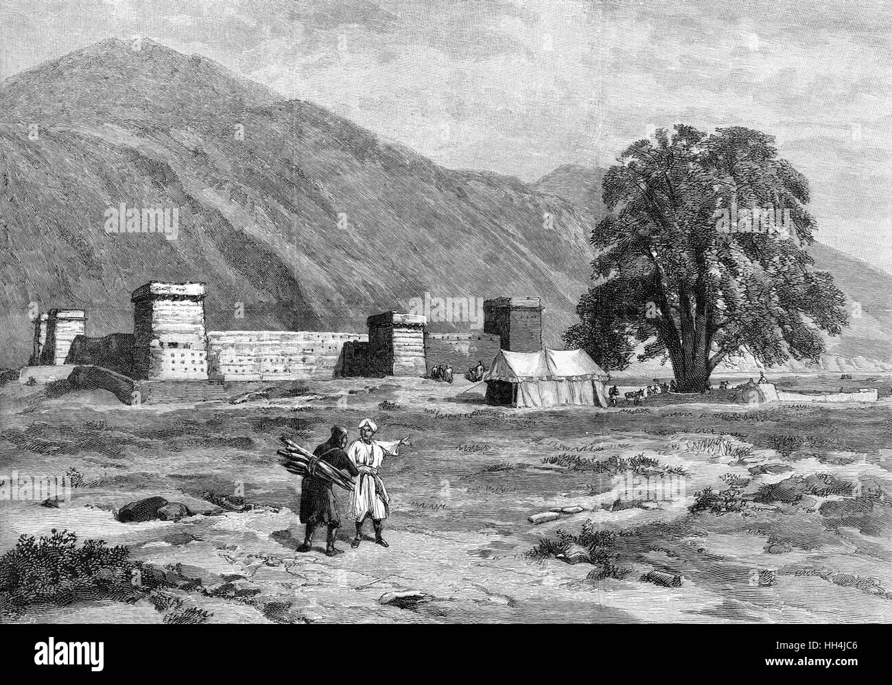 The Chitral Expedition: the fort of Mastuj Stock Photo - Alamy