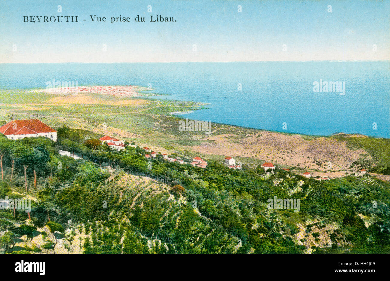 View of Beirut (Beyrouth) in the distance Stock Photo - Alamy