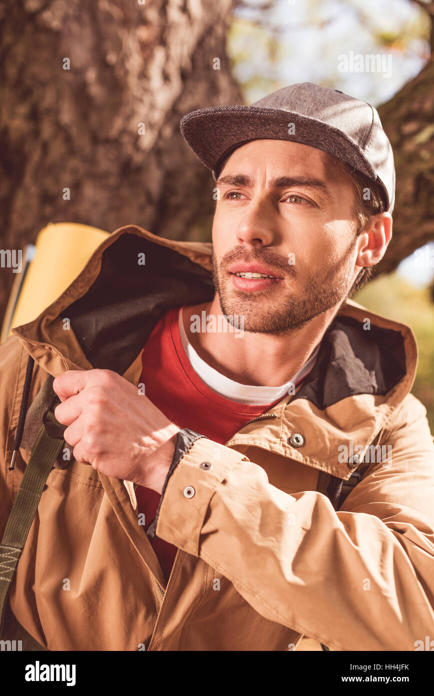Man standing under tree hi-res stock photography and images - Alamy