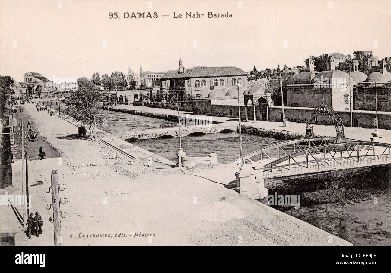 Barada river in Damascus, Syria Stock Photo - Alamy