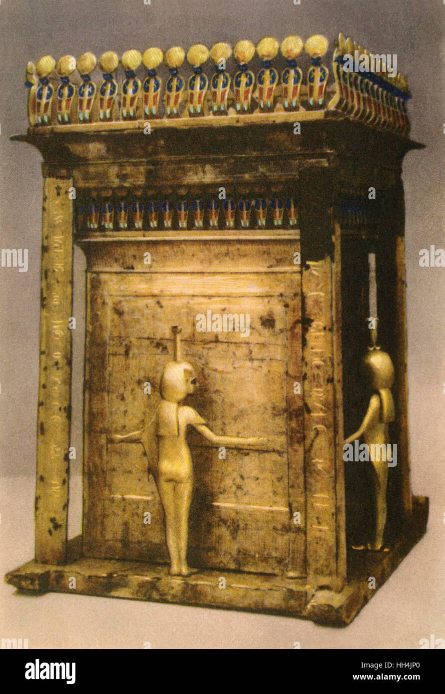 Tutankhamun canopic shrine hi-res stock photography and images - Alamy