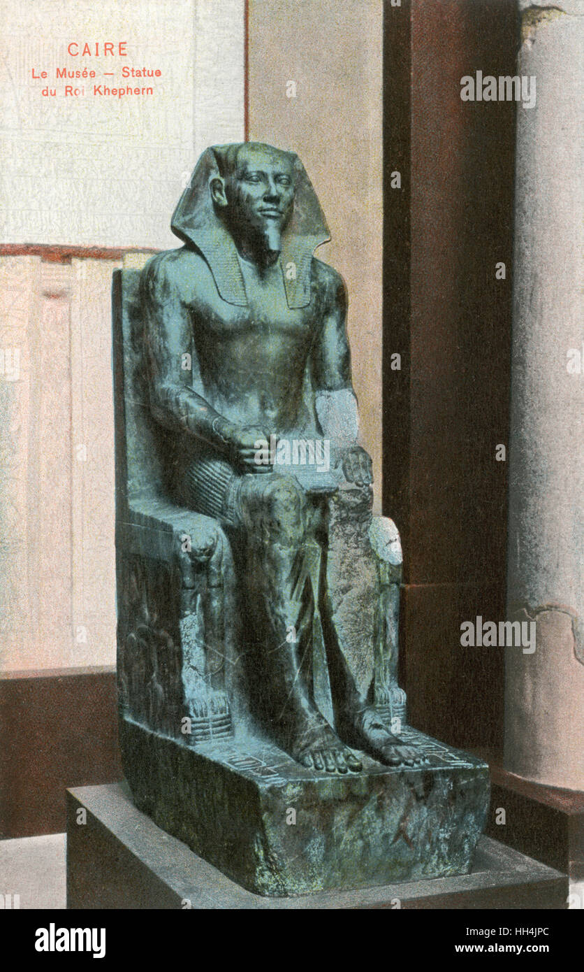 Diorite statue of king chephren hi-res stock photography and images - Alamy