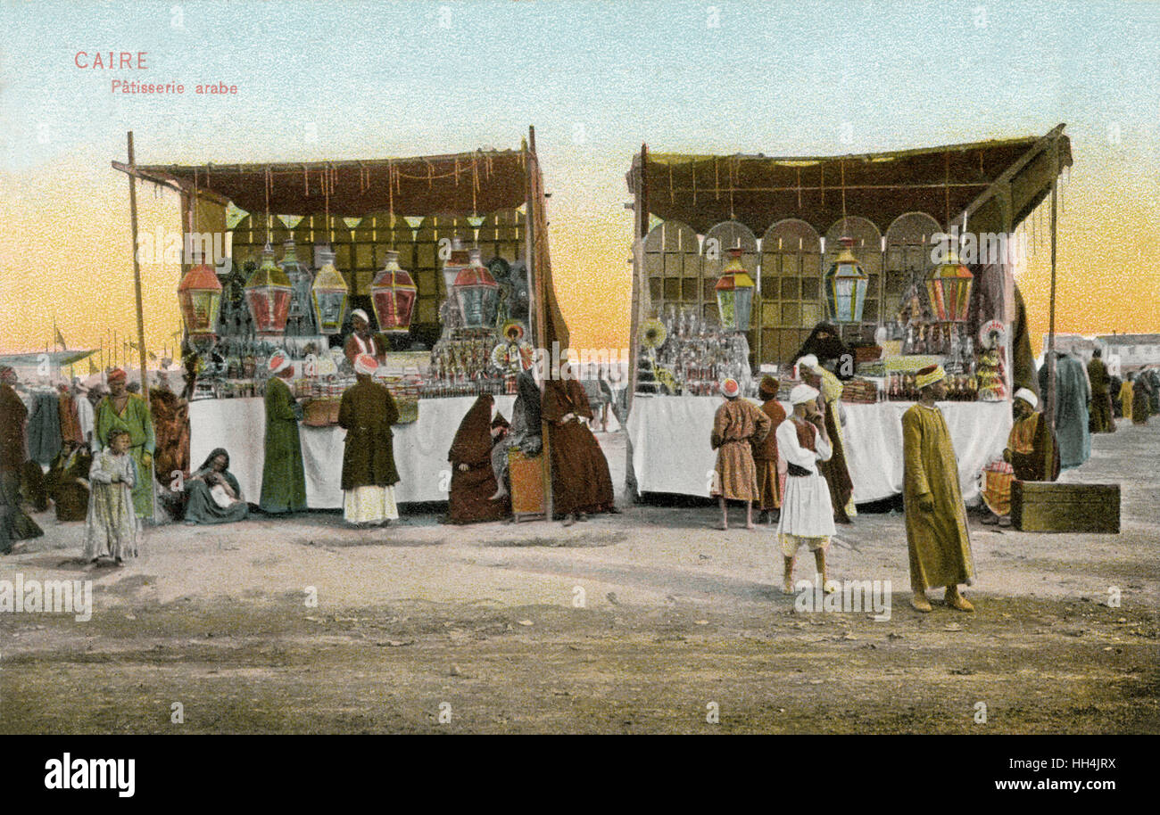 Arab pastry stalls in Cairo, Egypt Stock Photo - Alamy