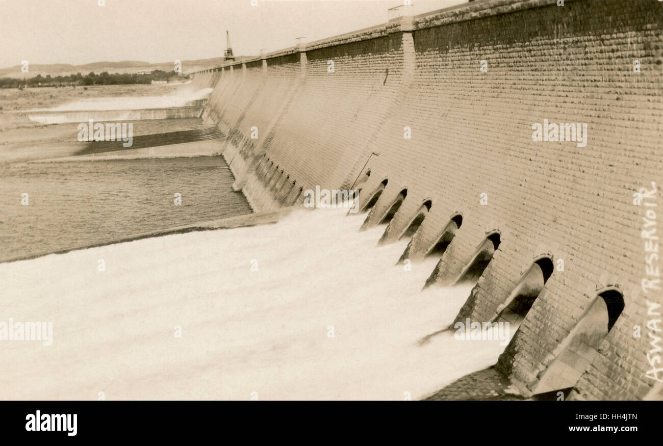 Aswan High Dam across the Nile, Egypt Stock Photo - Alamy