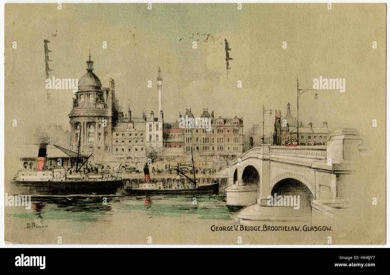 George V Bridge, Broomielaw, Glasgow, Scotland Stock Photo - Alamy