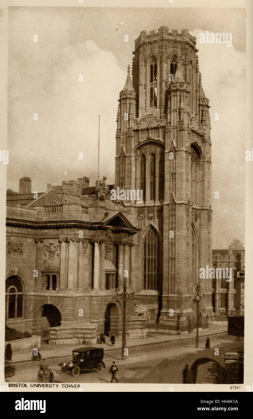 Bristol - University - Wills Memorial Building Stock Photo - Alamy