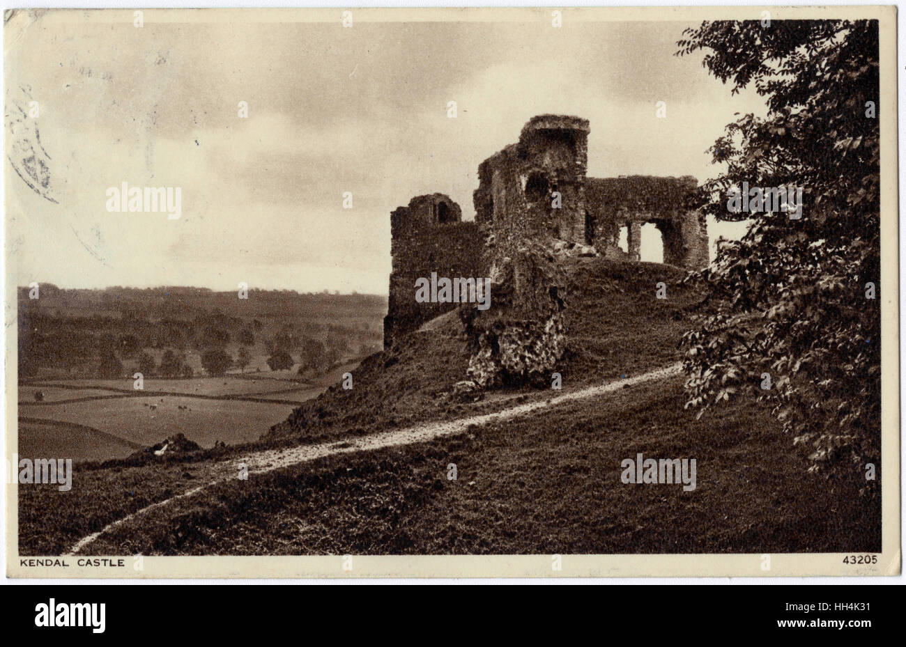 Kendal Castle, Cumbria Stock Photo - Alamy